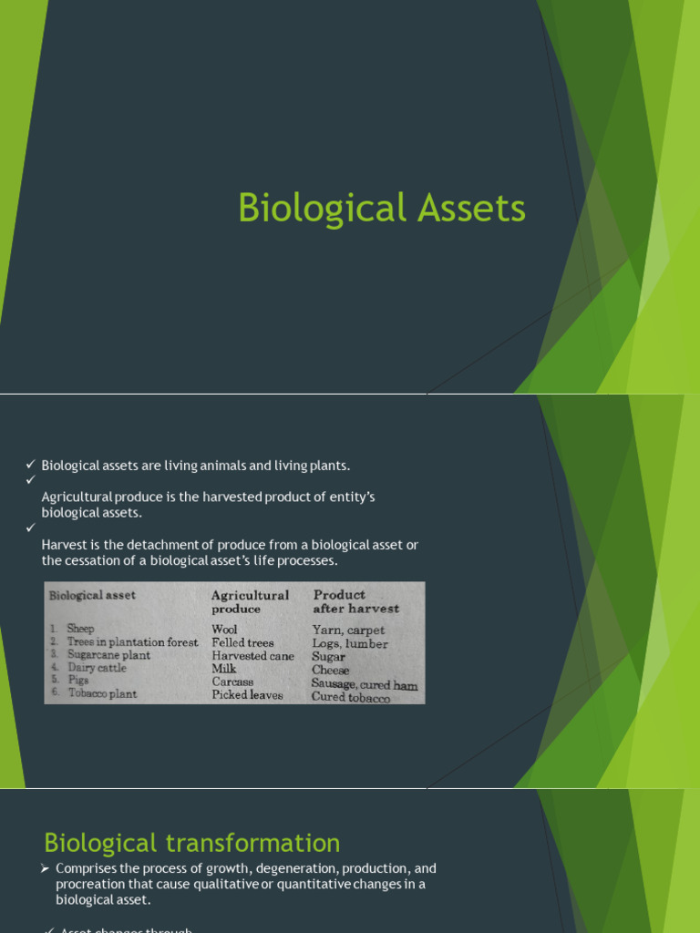 Biological Assets | PDF | Fair Value | Agriculture