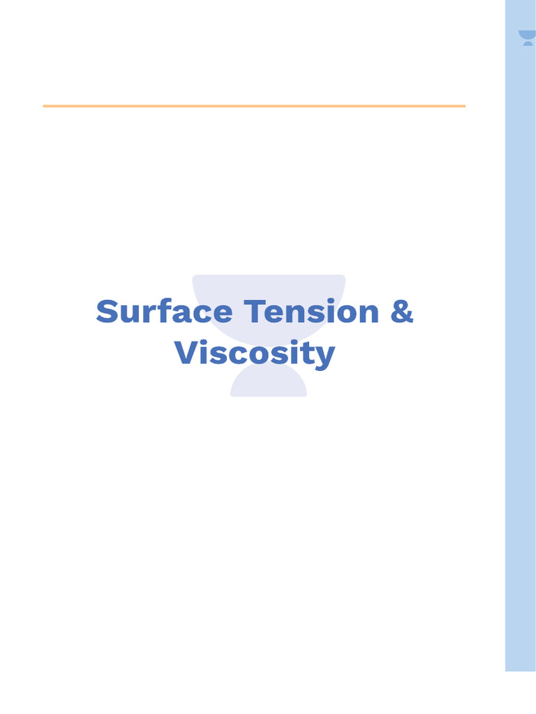 NEET UG Physics Surface-Tension-Viscosity Final-1 | PDF
