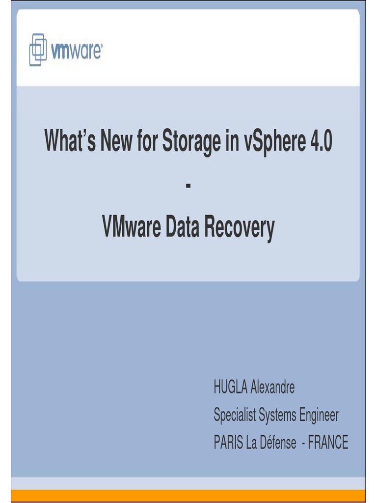 Vsphere4 Vstorage | PDF | Backup | Virtualization