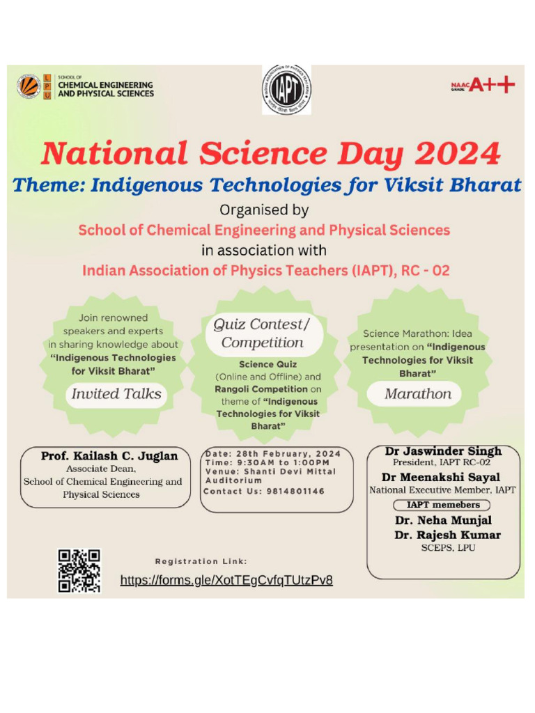 1 - National Science Day 2024 | PDF