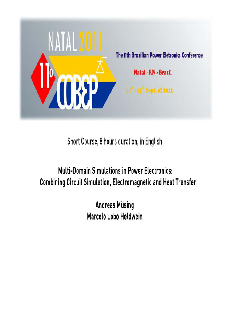 Multi-Domain Power Electronics Course | PDF | Heat Transfer | Thermal ...