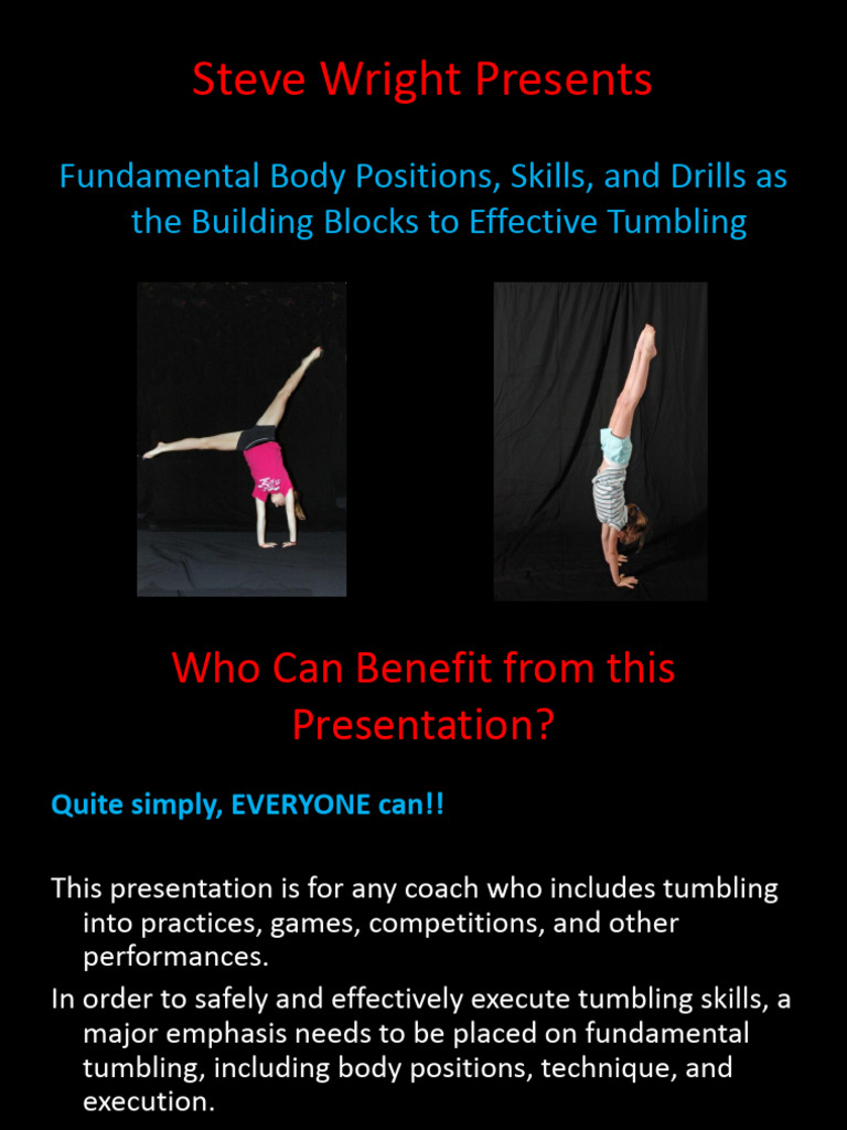 Fundamental Tumbling Presentation | PDF | Foot | Cheerleading