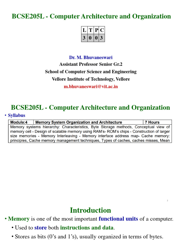 Computer Architecture Memory Systems | PDF | Computer Data Storage | Random Access Memory