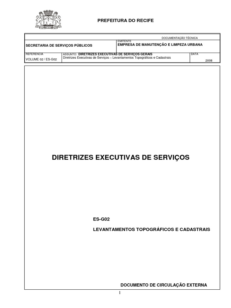 ES - G02 Levantamentos Topográficos e Cadastrais | PDF