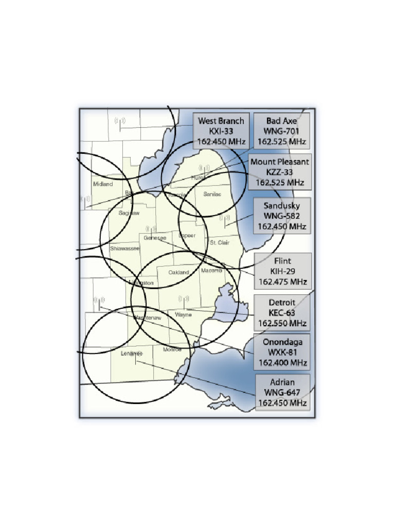 NOAA Weather Radio Coverage Map - Western Lower Michigan | PDF