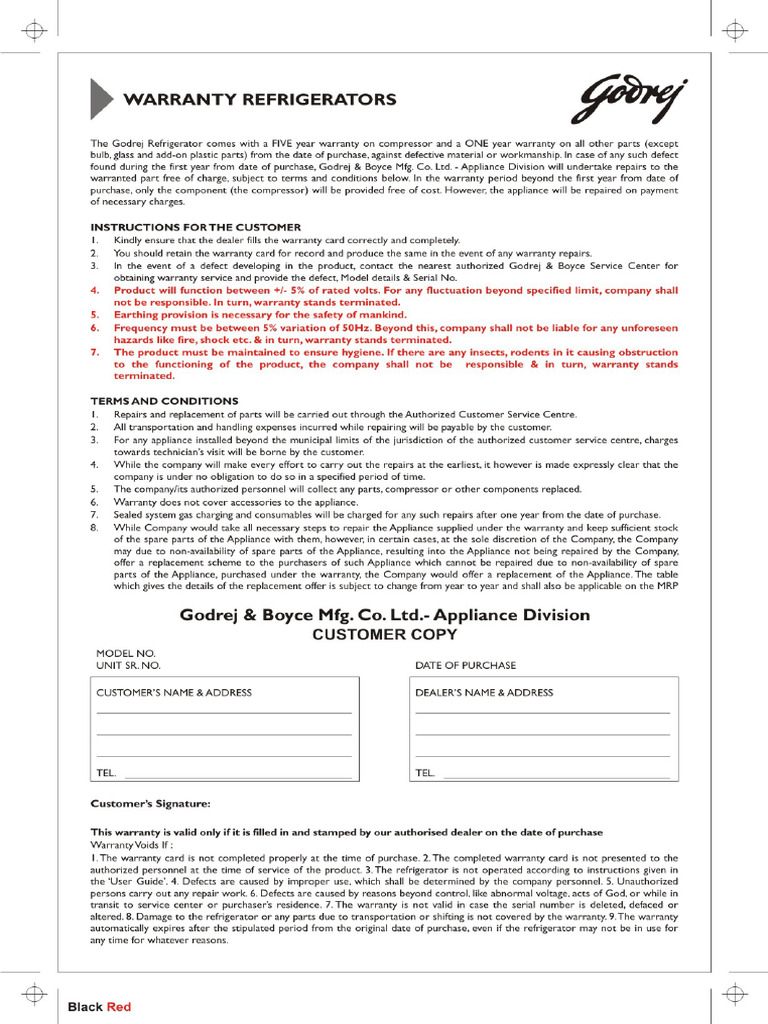 Ref Warranty | PDF