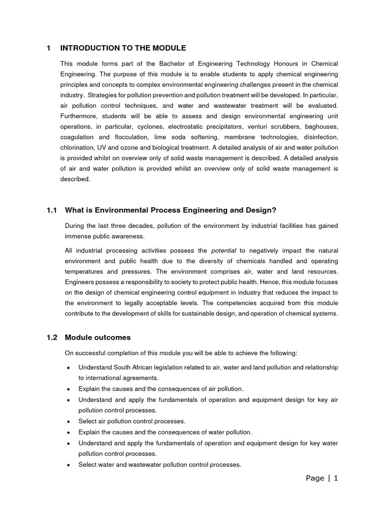Introduction | PDF | Environmental Engineering | Water
