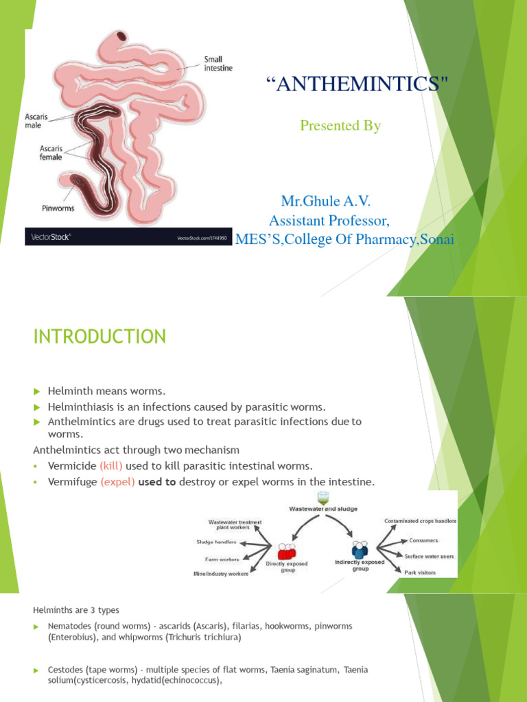 Anthelmintics PDF | PDF | Clinical Medicine | Parasitology