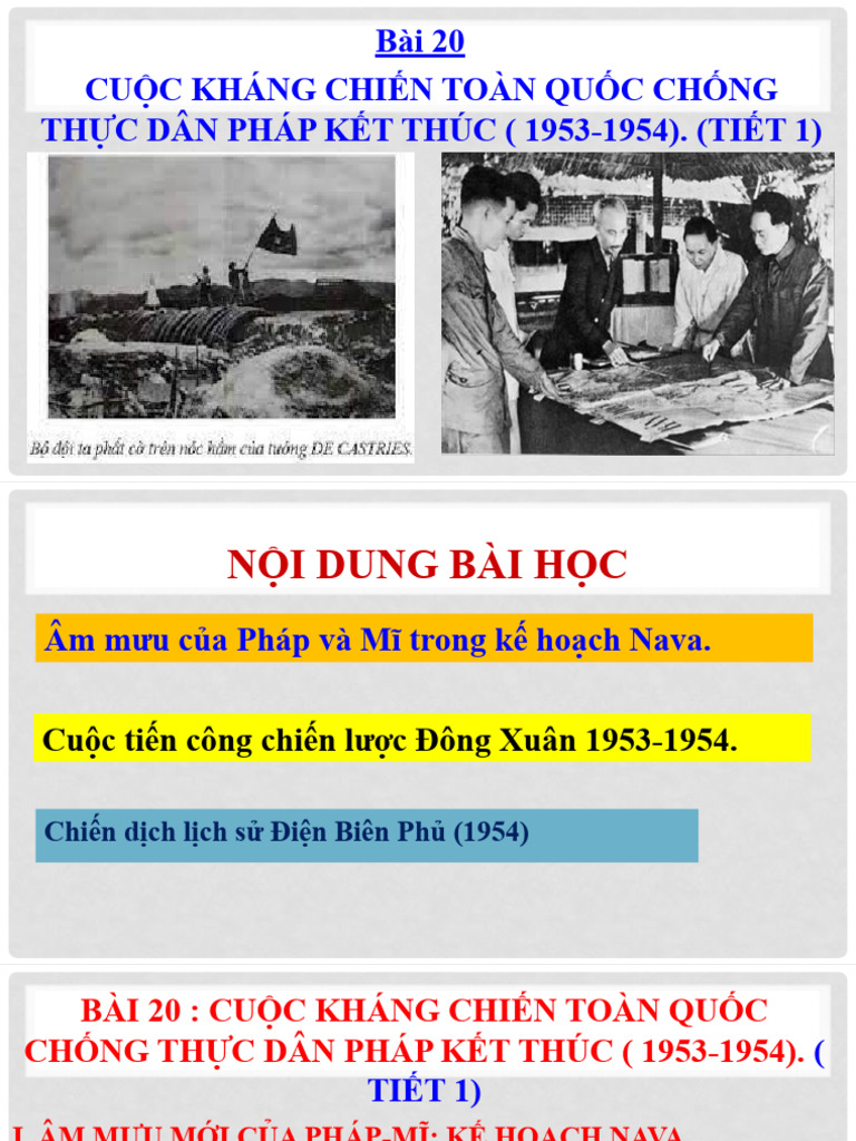 1.bai 20 Cuoc Khang Chien Toan Quoc Chong Thuc Dan Phap Ket Thuc 1953 1954 | PDF