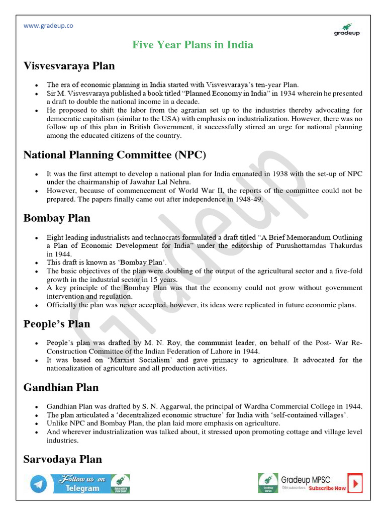 Five Year Plans in India 58 | PDF | Economies