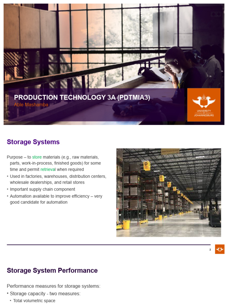 5 Storage Systems | Download Free PDF | Warehouse | Supply Chain Management