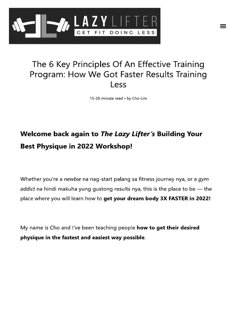 3 of 4 - The 6 Fitness Secrets | PDF