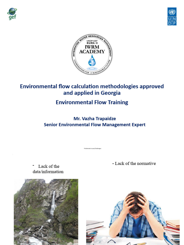 11 - EFlow Training - Session 12 - Environmental Flow Calculation ... 11 - EFlow Training - Session 12 - Environmental Flow Calculation ...