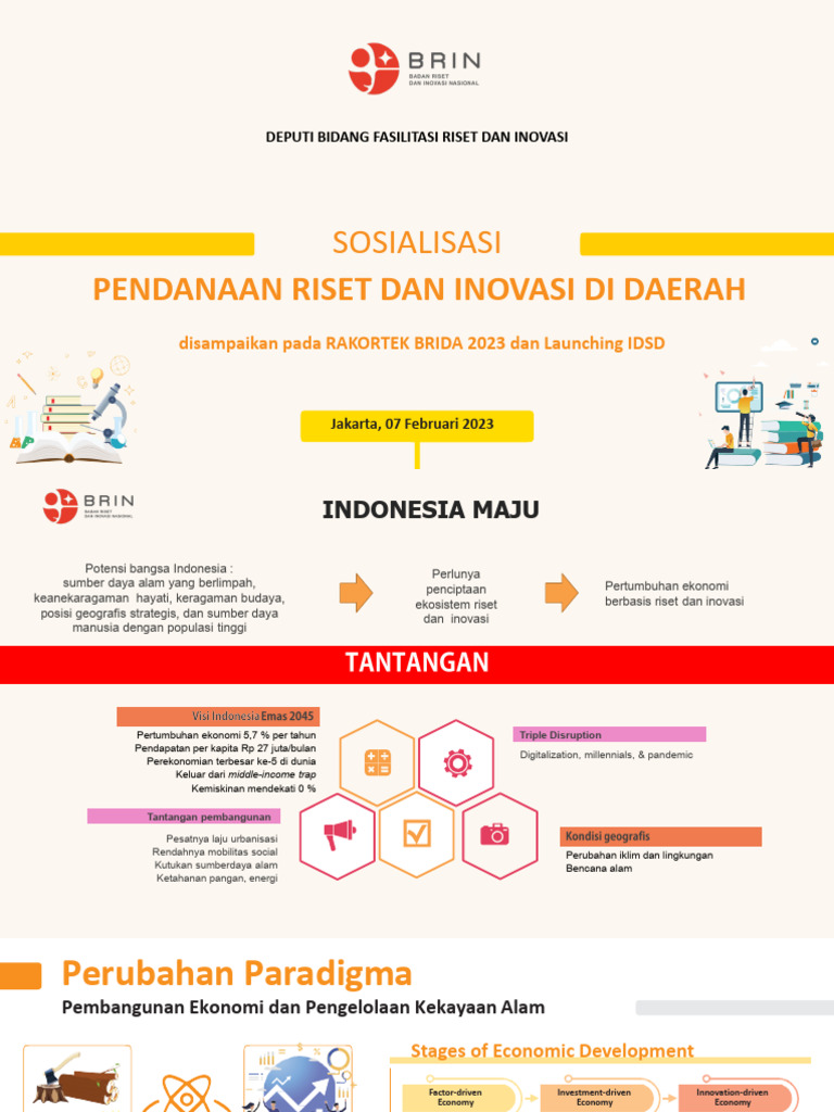 Pendanaan Riset Dan Inovasi Bersama BRIDA | PDF