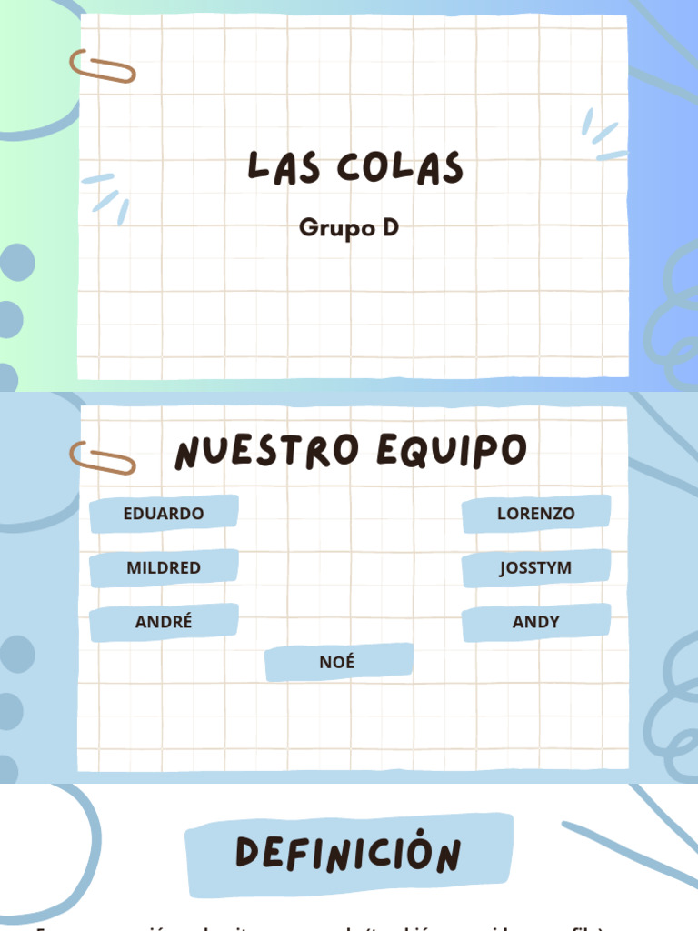 Expo Final Corregida | PDF | Cola (tipo de datos abstractos) | Algoritmos