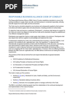Responsible Business Alliance (RBA) | PDF | Corporate Social ...