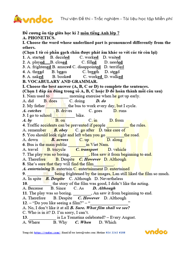 Gi A Kì 2 Anh 7 | PDF