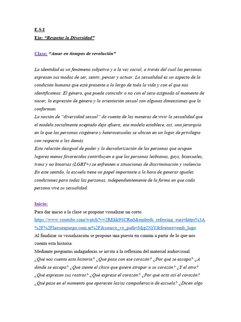 Esi - Diversidad de Genero-Identidad Sexual | PDF | Estudios LGBTQIA+ | Transgénero