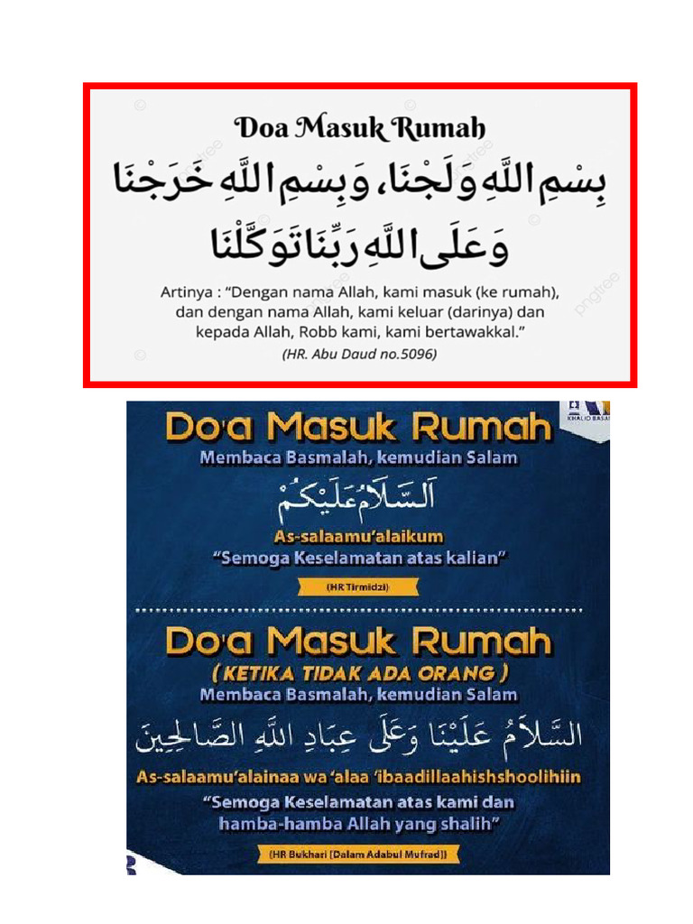 Doa Masuk Rumah | PDF