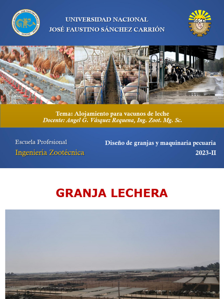Sesión 03 - 04 - Instalaciones Establo Lechero Ok 2023 - II | PDF | Granjas | Vacas