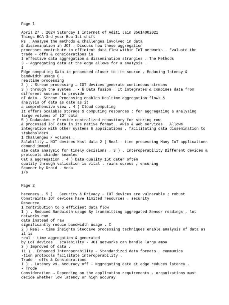 Iot Assignment | PDF | Internet Of Things | Data