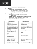 Volume Calculation Lesson Plan | PDF | Volume | Lesson Plan