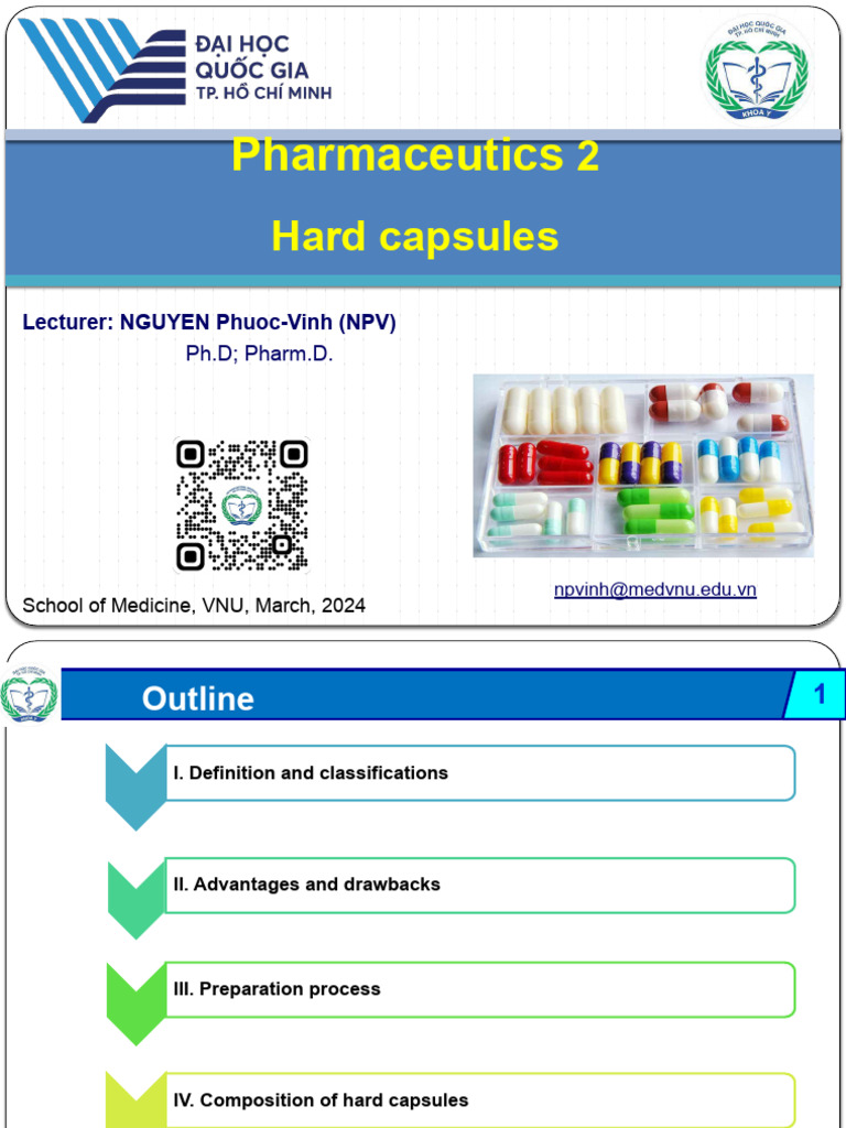 PE2. Chapter 3 - Hard Capsules | PDF | Tablet (Pharmacy) | Chemistry