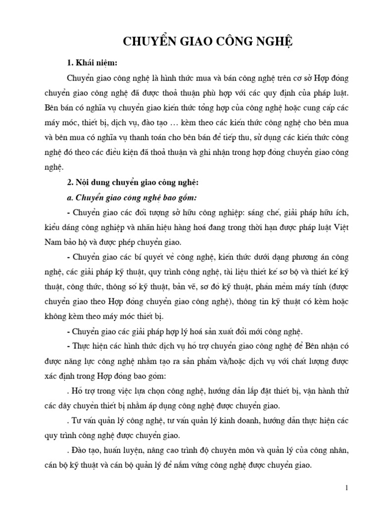 G. CHUYEN GIAO CONG NGHE Dua SV | PDF
