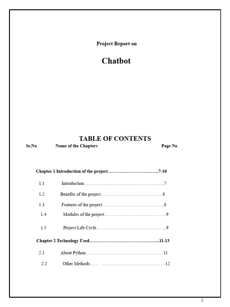 Chatbot: Project Report On | PDF | Python (Programming Language) | Software Engineering