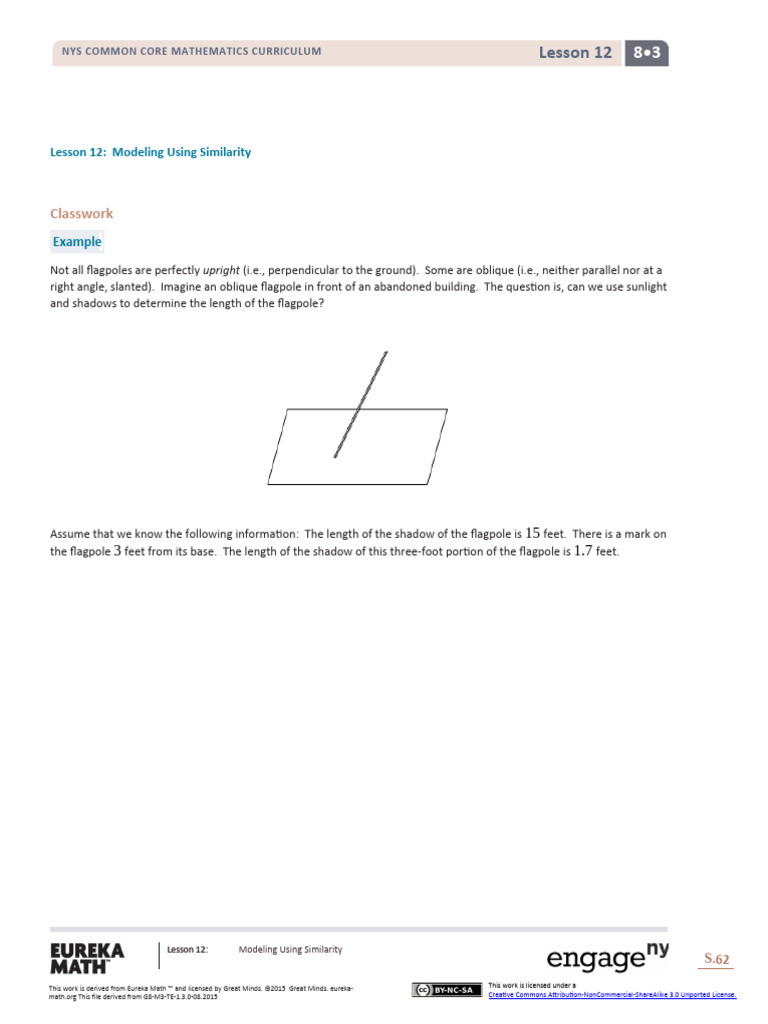 Math g8 m3 Topic B Lesson 12 Student | PDF | Creative Commons License ...