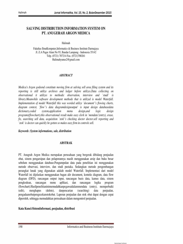 0 - 102844 ID Salving Distribution Information System | PDF