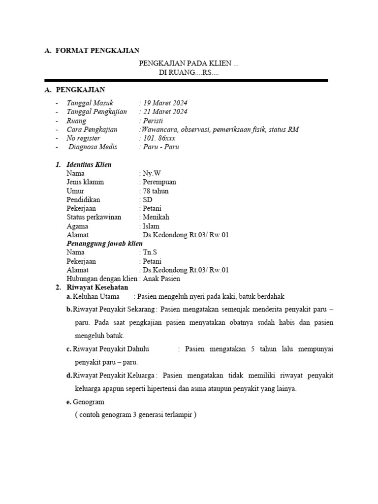FORMAT PENGKAJIAN (1) Arya Setya Pradipta | PDF