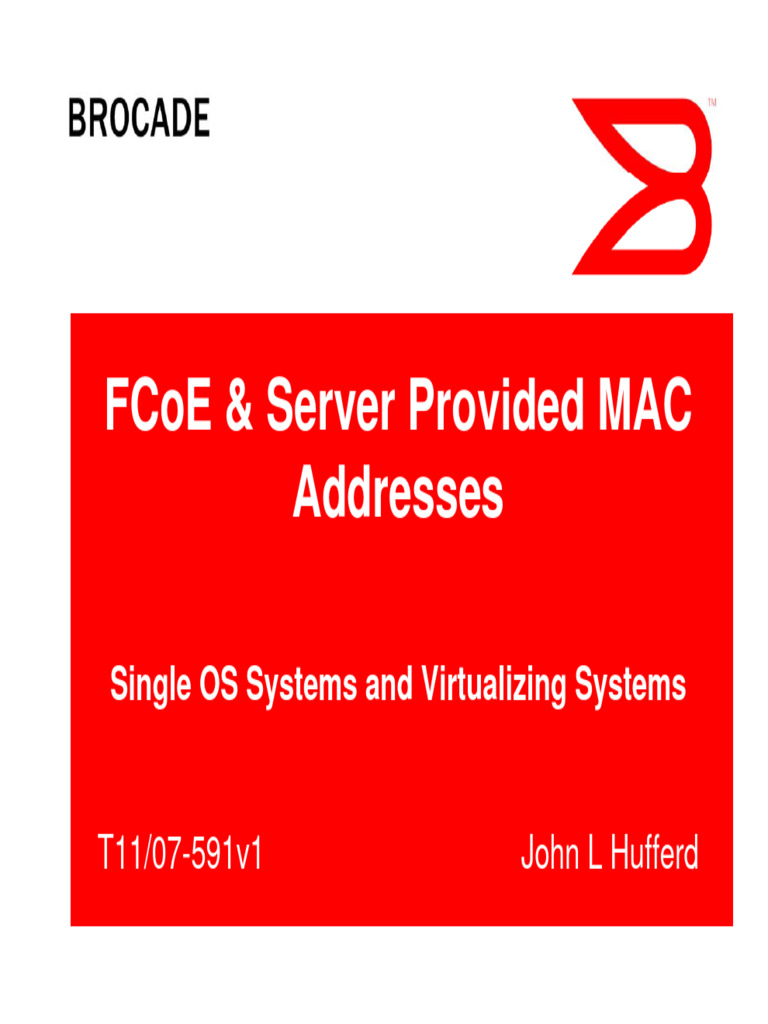 FcoE Virtualisation Brocade | PDF | Network Interface Controller ...