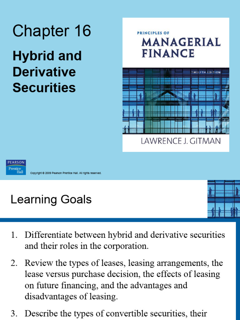 C16 Hybrid and Derivative Securities | PDF | Warrant (Finance) | Option ...