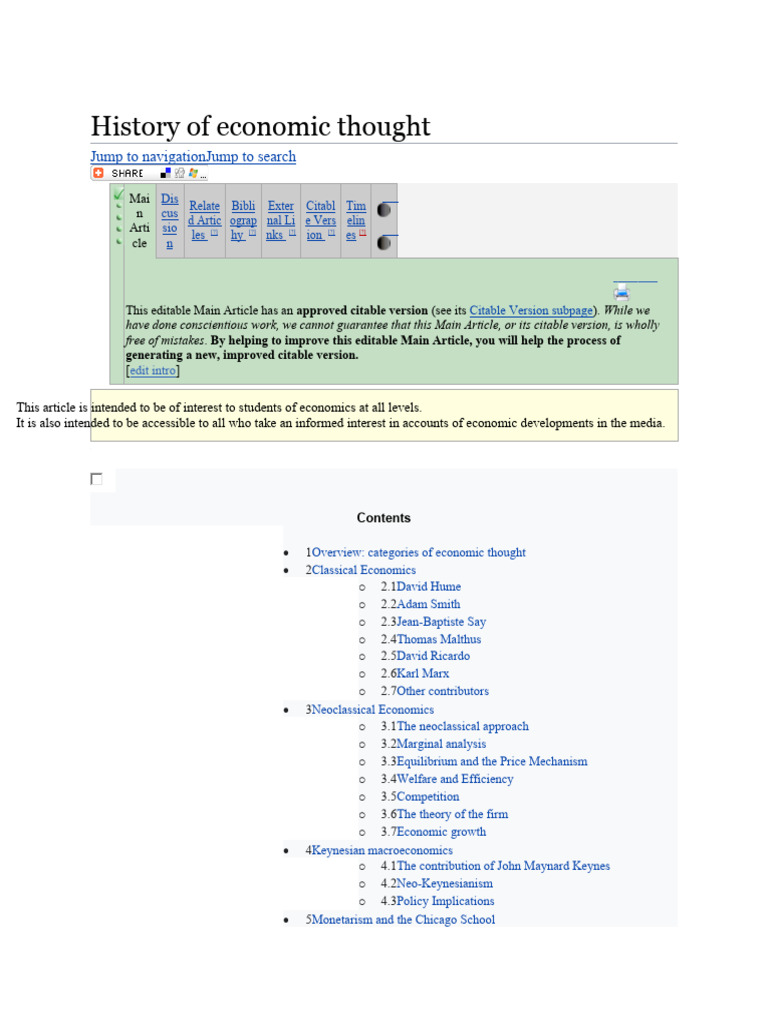 History of Economic Thought | PDF | Economics | Neoclassical Economics