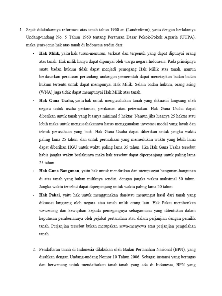 Diskusi 5 Administrasi Pertanahan | PDF