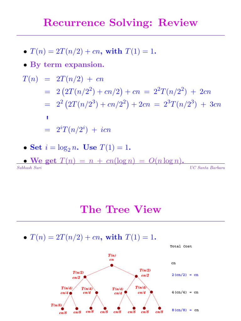 Master Method | PDF | Theoretical Computer Science | Mathematical Analysis