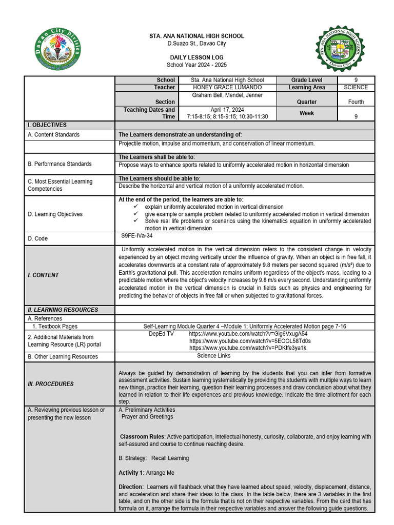 UAM in Vertical Dimension True Last | PDF | Acceleration | Equations Of ...