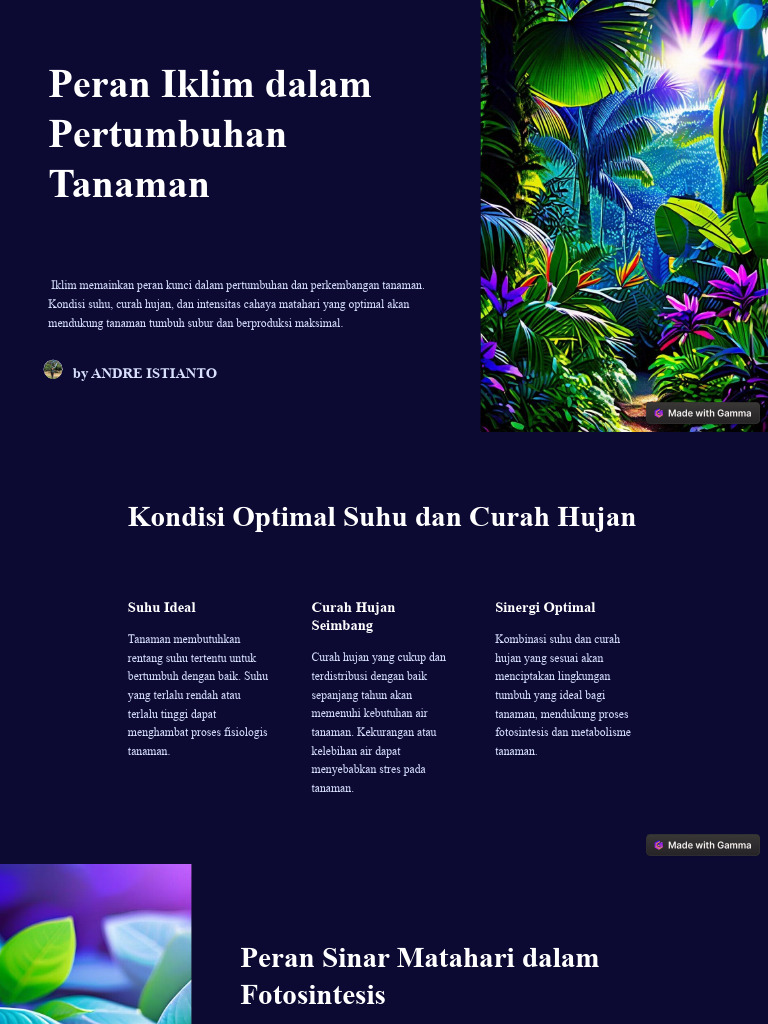 Klim Dalam Pertumbuhan Tanaman | PDF