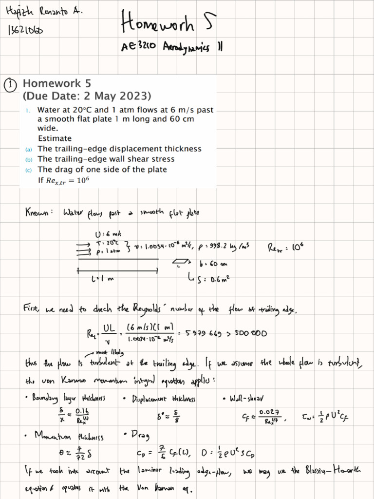 Homework 5 Aero 2 | PDF
