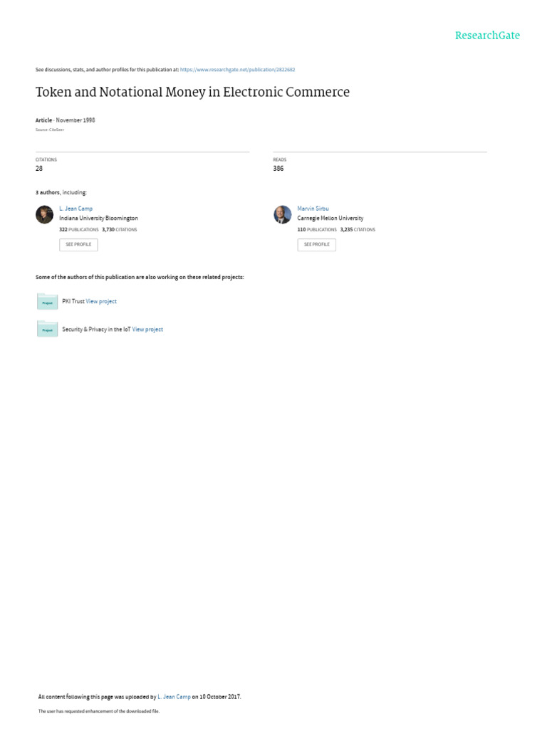 Token Notational Money | PDF | Credit Card | Money
