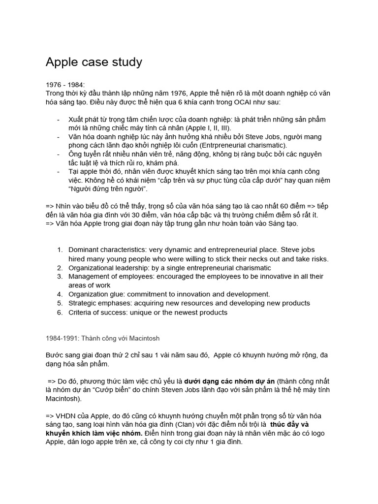 Apple Case Study | PDF