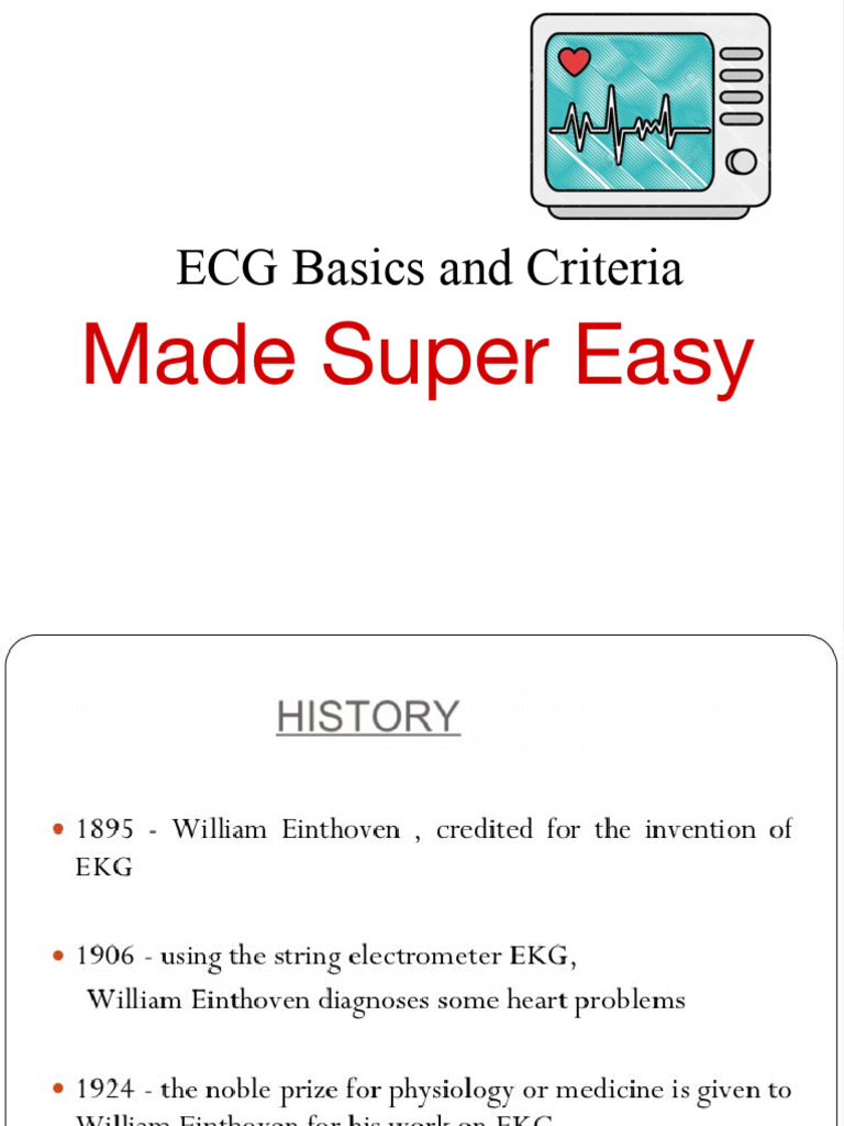 ECG Must Know | PDF | Electrocardiography | Cardiovascular Physiology