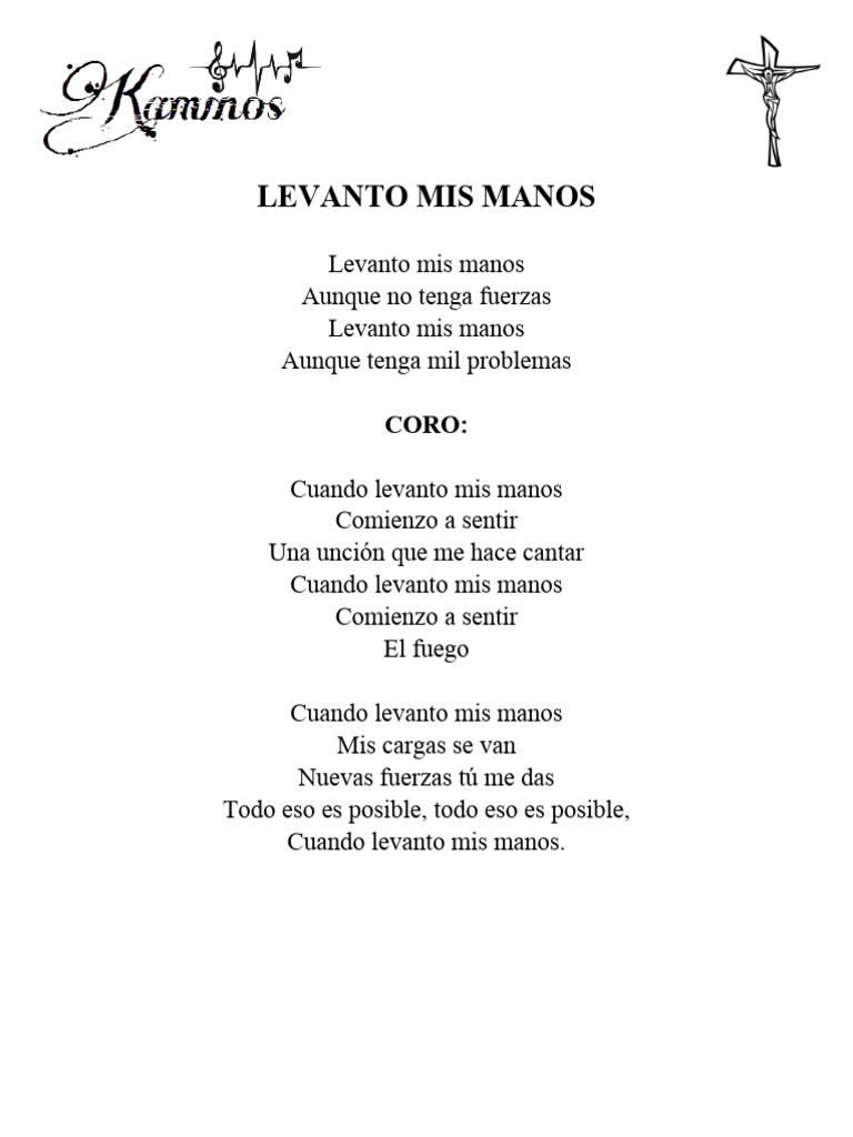 Levanto Mis Manos | PDF