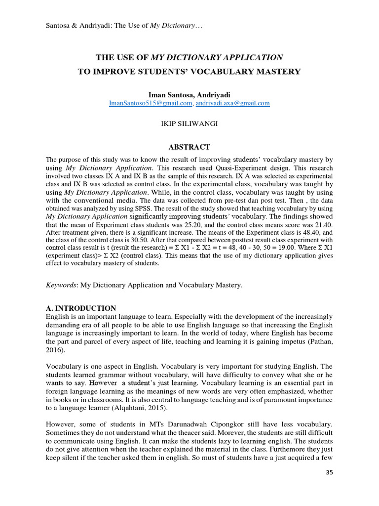 1224-Article Text-4132-1-10-20190417 | PDF | Vocabulary | Median