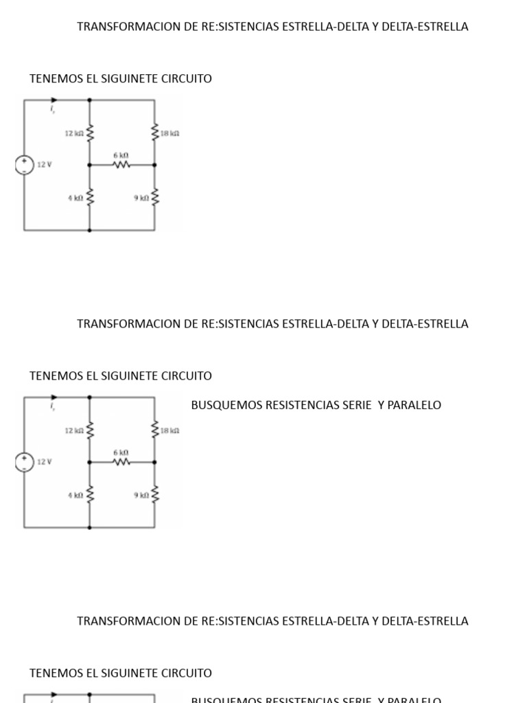 Transformacion Delta Estrella | PDF | Ingenieria Eléctrica