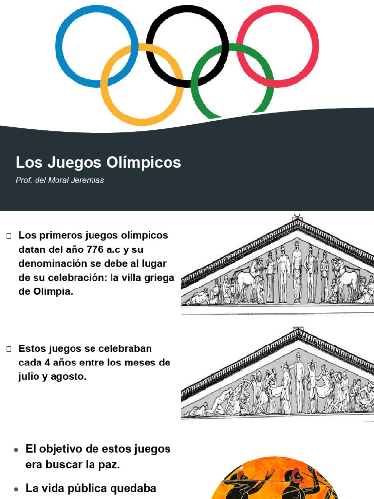 Los Juegos Olímpicos | PDF | Juegos olímpicos | Eventos deportivos ...