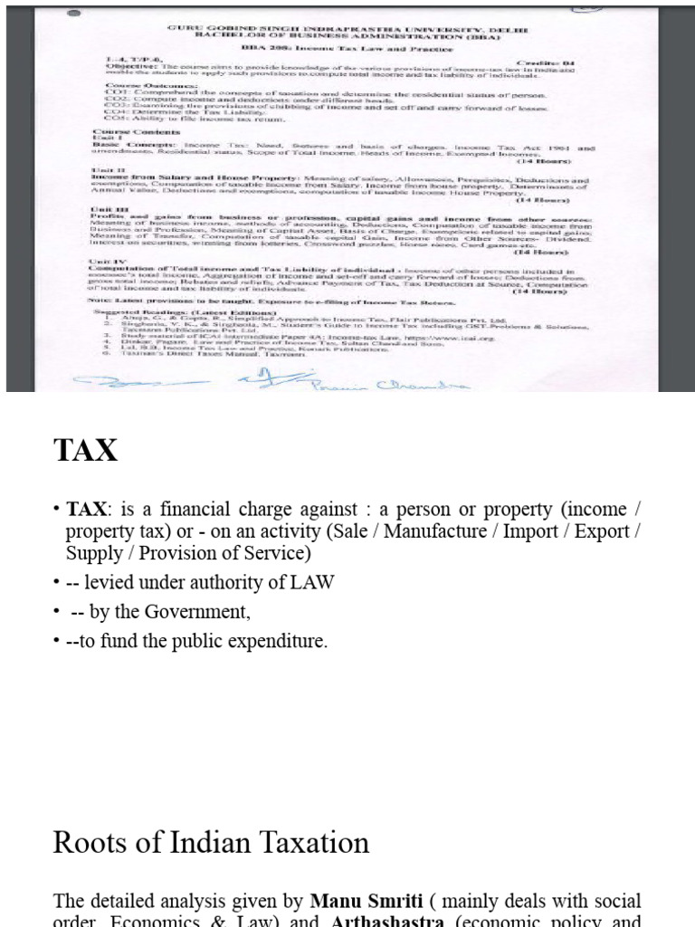 Income Tax Unit 1 | Download Free PDF | Cost Of Living | Taxes