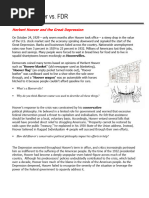 Hoover vs. FDR: Great Depression Responses | PDF | Great Depression ...