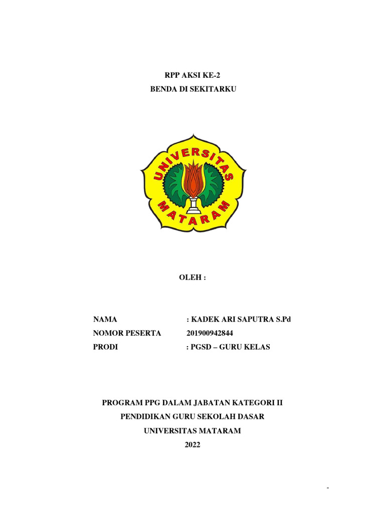 RPP Siklus 2 PPL | PDF